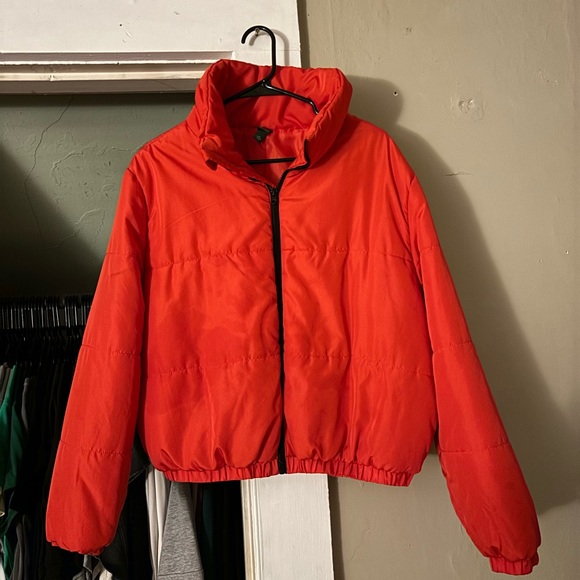 wild fable | Jackets & Coats | Red Wild Fable Puffer Coat | Poshmark